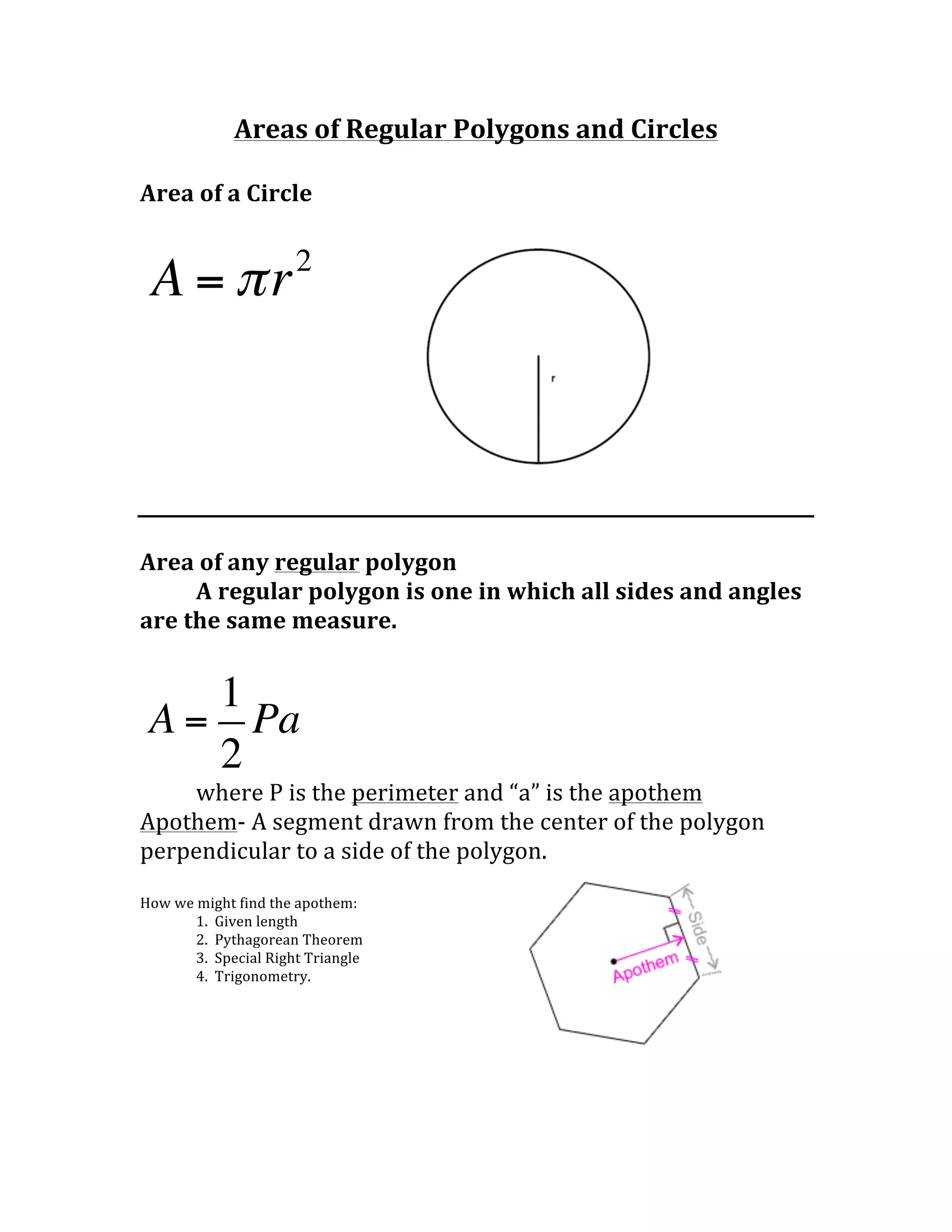 Areas of polygons notes | PDF