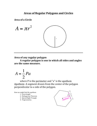 Areas of polygons notes | PDF