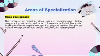 AREAS OF SPECIALIZATION AND CAREER OPPORTUNITIES FOR COMMUNICATORS AND ...