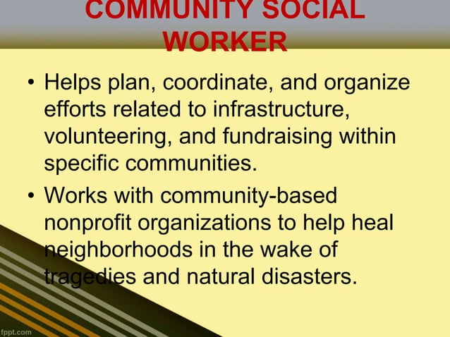 Areas of specialization and career opportunities of SW | PPTX | Mental Health | Diseases and ...