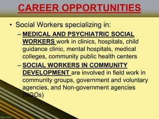 Areas of specialization and career opportunities of SW | PPTX