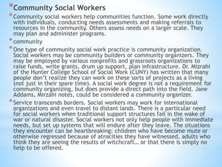 Areas of specialization in social work | PPTX
