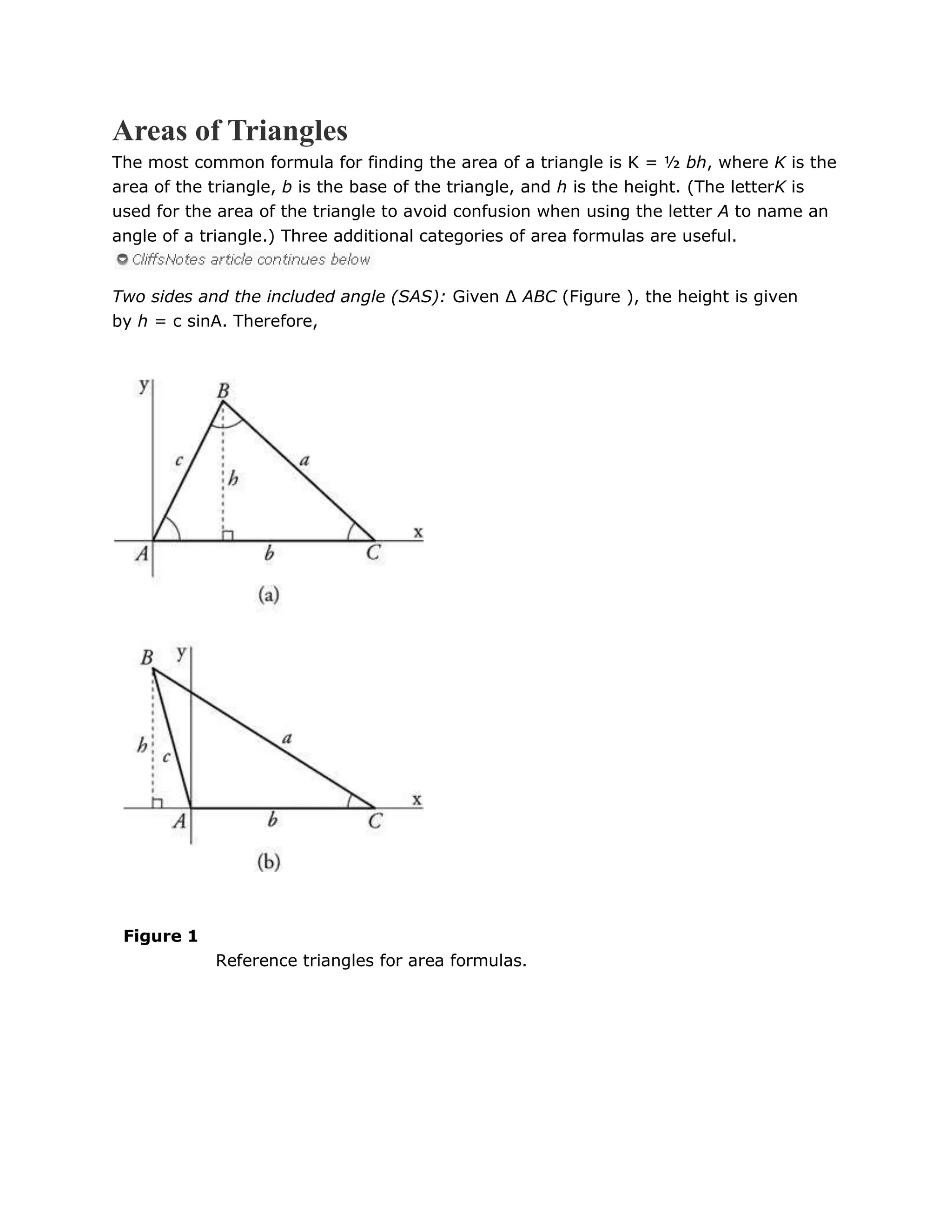 Areas of triangles | DOCX