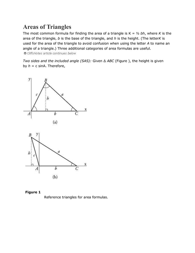 Areas of triangles | DOCX