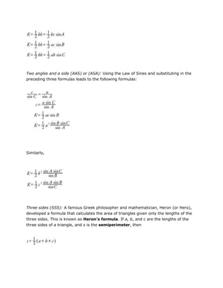 Areas of triangles | DOCX