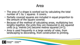 Areas, shapes and perimeters | PPTX