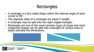 Areas, shapes and perimeters | PPTX