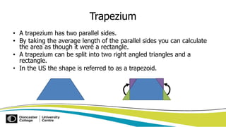 Areas, shapes and perimeters | PPTX