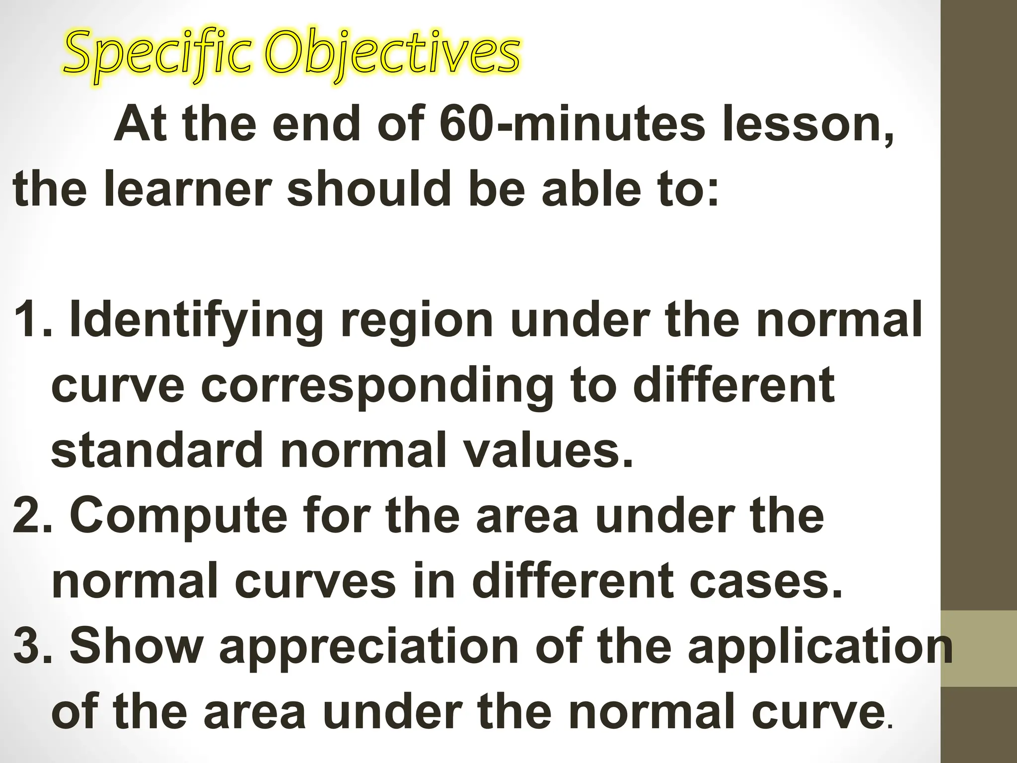 Areas under the normal curve with STpptx | PPTX
