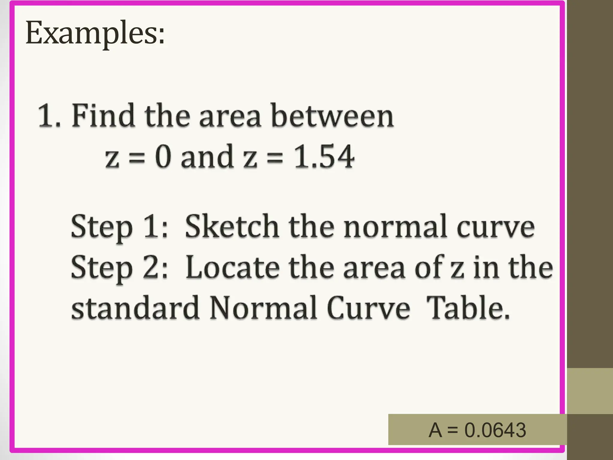 Areas under the normal curve with STpptx | PPTX