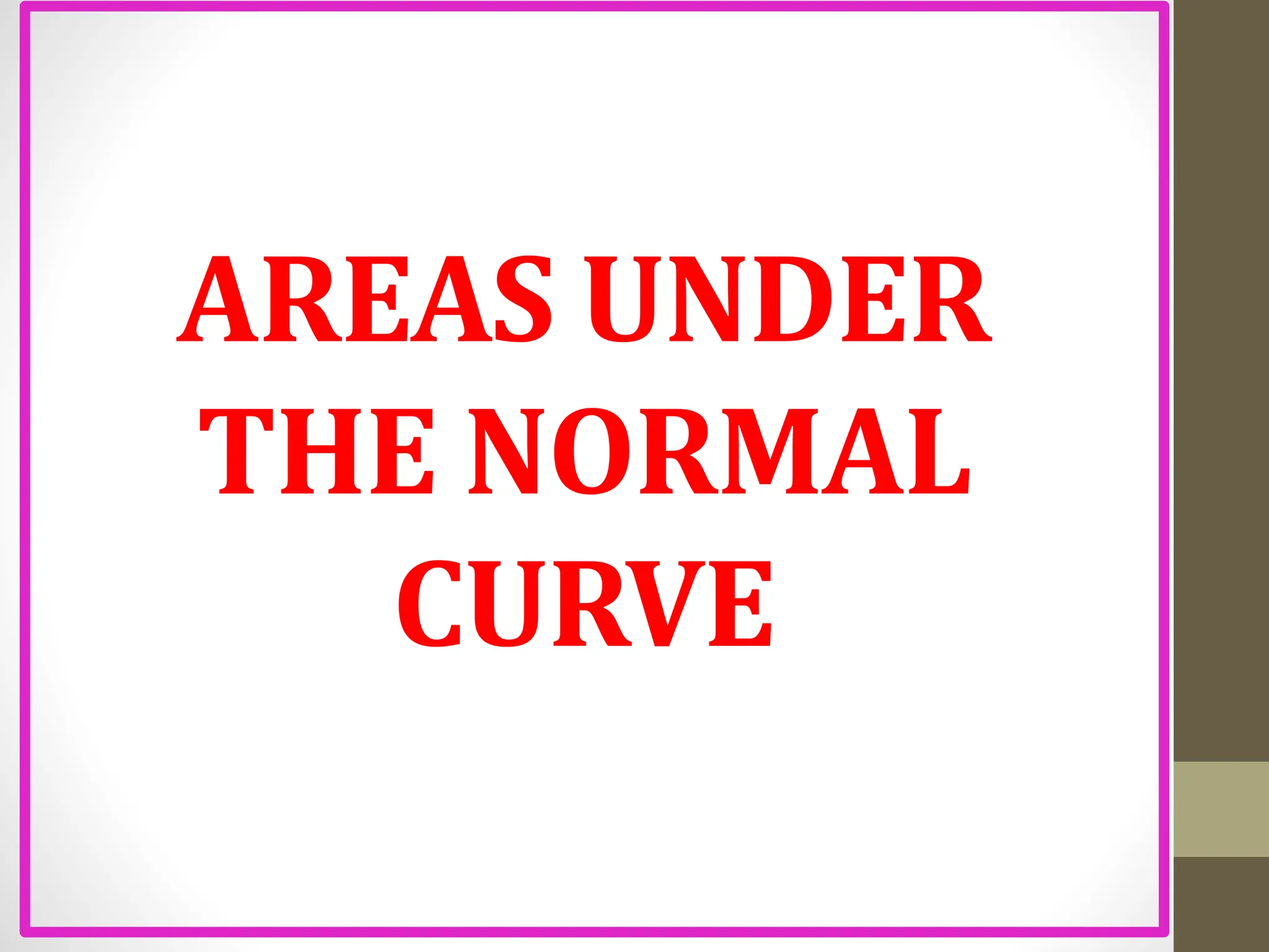 Areas under the normal curve with STpptx | PPT
