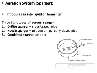 Areation & stirring process during fermentation | PDF