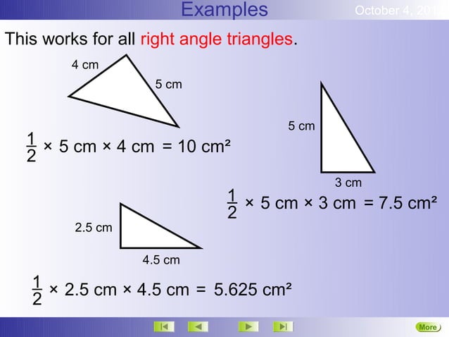 Area triangles | PPT | Physics | Science