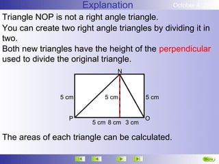 Area triangles | PPT | Physics | Science