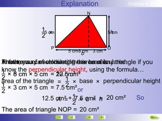Area triangles | PPT | Physics | Science