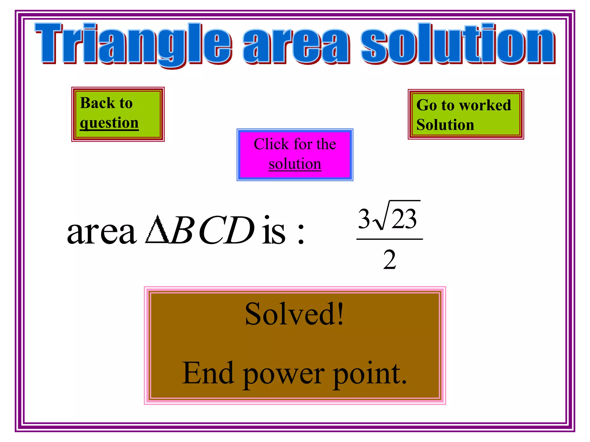 Area triangle using_sine_rule | PPT