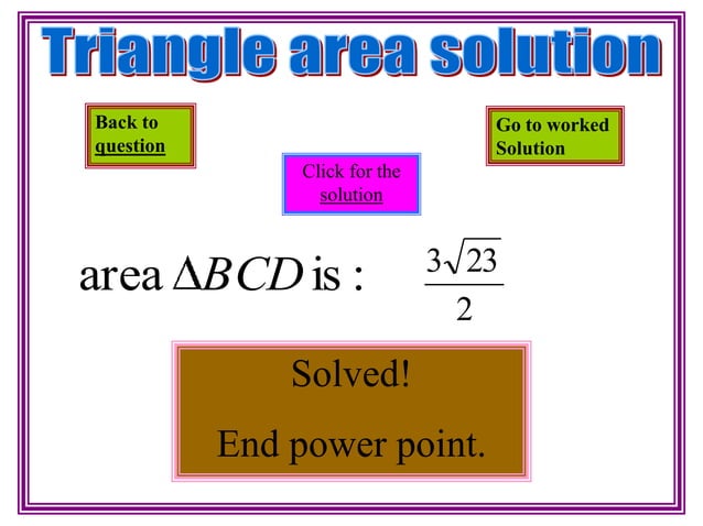 Area triangle using_sine_rule | PPT