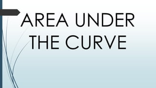 Area under the curve- Dr ASHWIN R | PPTX
