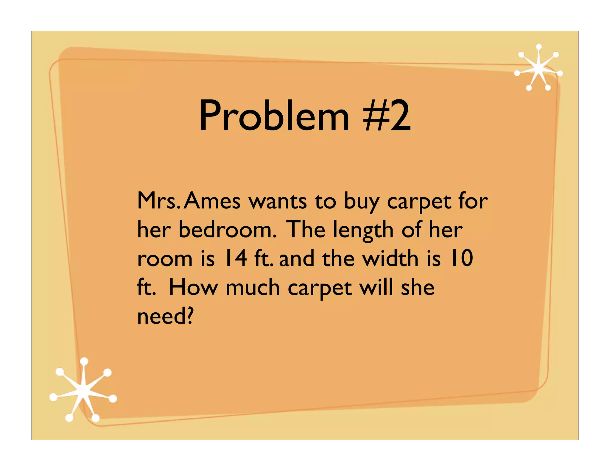Area word problems | PDF