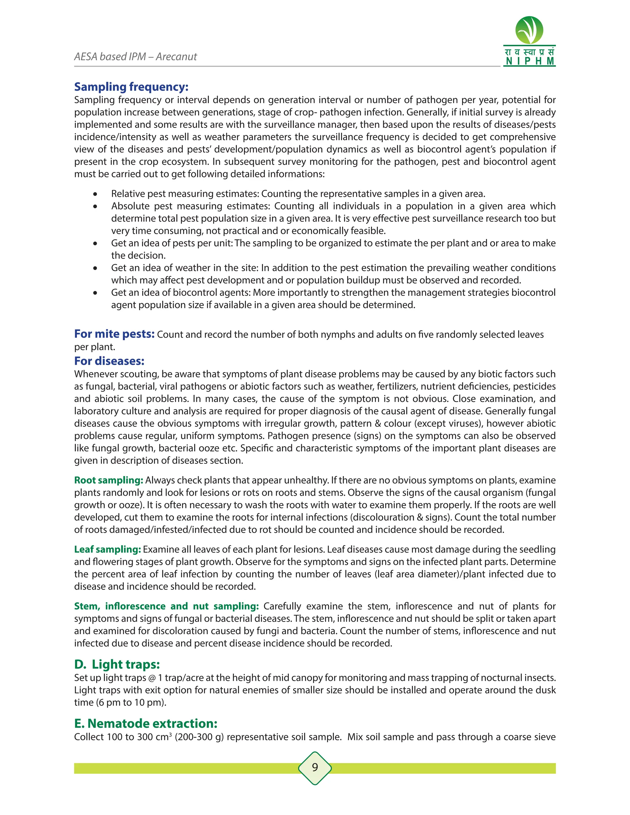 arecanut Integrated pest and disease management | PDF