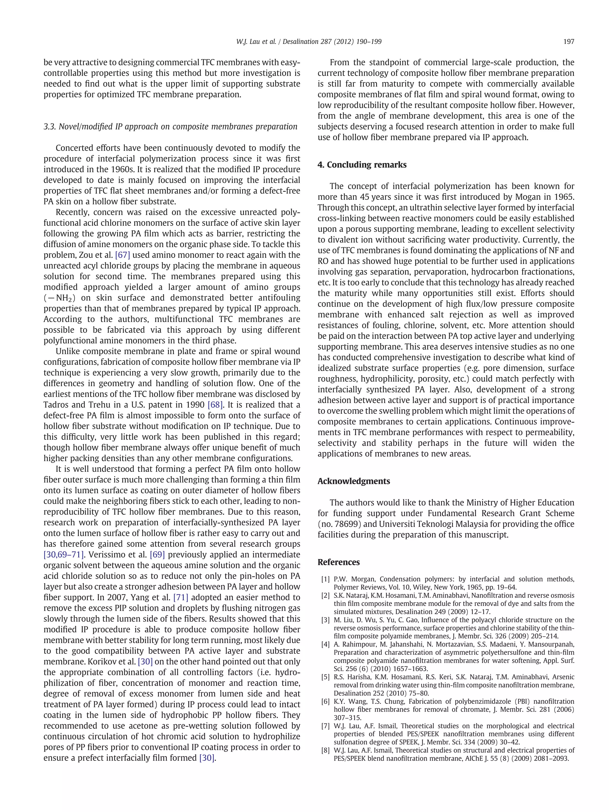 A recent progress in thin film composite membrane | PDF