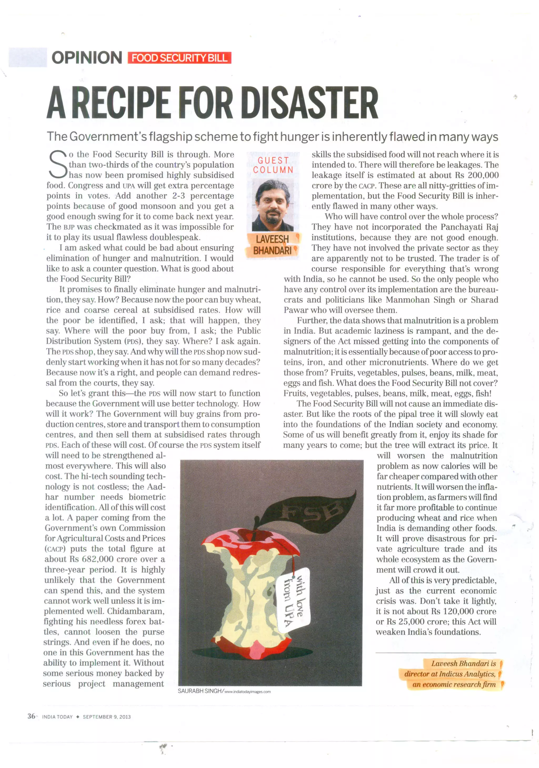 A recipe for disaster | PDF