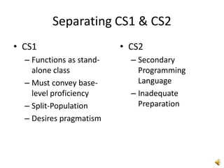 A recipe for game development assignments in cs2 | PPTX
