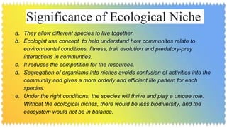 AKSHITA A R ECOLOGICAL NICHE and Gauss lawpptx | PPTX