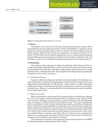 A Recommendation Engine For Predicting Movie Ratings Using A Big Data Approach | PDF