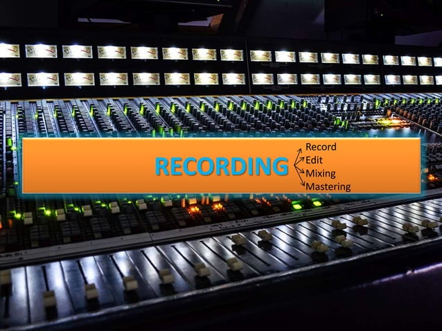 A recording studio | PPTX | Digital Audio | Computer Software and ...