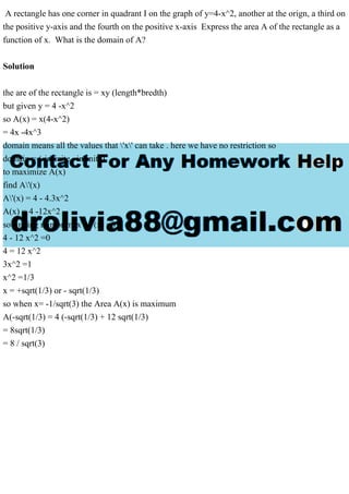 One Fourth Rectangle