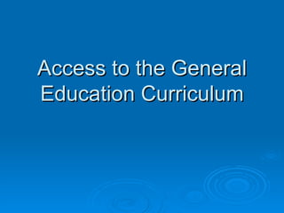 Ch. 2 - Individualized Spec. Ed. Programs | PPT