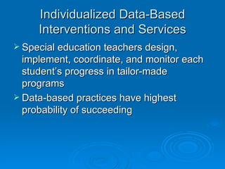 Ch. 2 - Individualized Spec. Ed. Programs | PPT