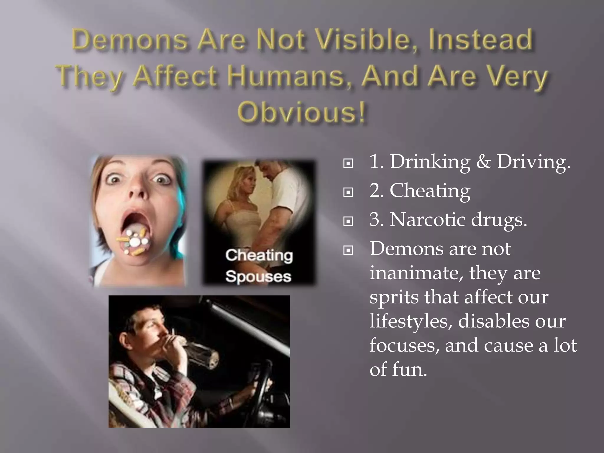 Are demons real or a myth | PPT