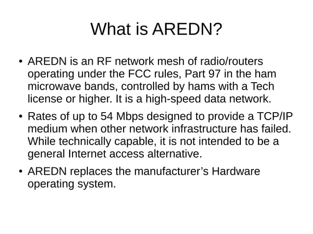 AREDN | ODP | Computer Networking | Computing