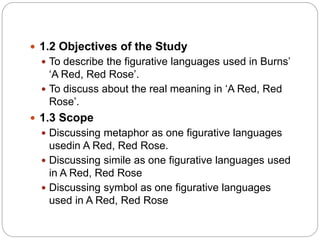 A Red, Red Rose Analysis | PPTX
