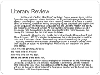 A Red, Red Rose Analysis | PPTX