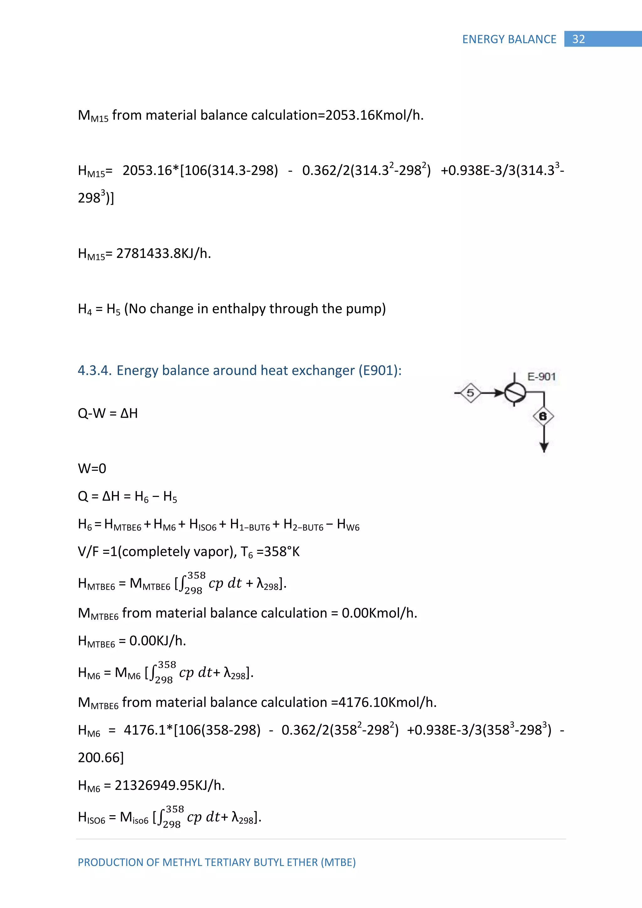PRODUCTION OF METHYL TERTIARY BUTYL ETHER (MTBE) | PDF