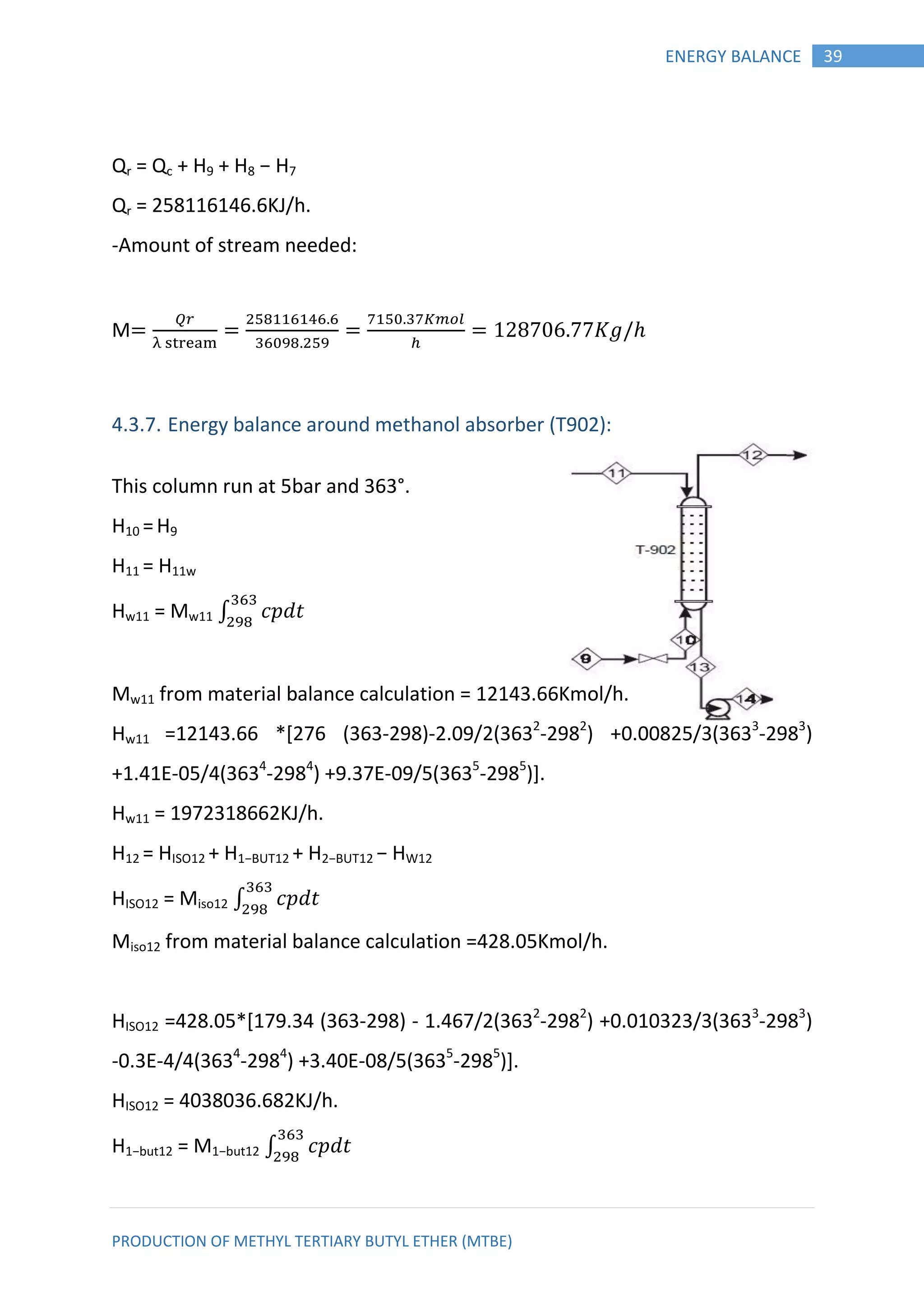 PRODUCTION OF METHYL TERTIARY BUTYL ETHER (MTBE) | PDF