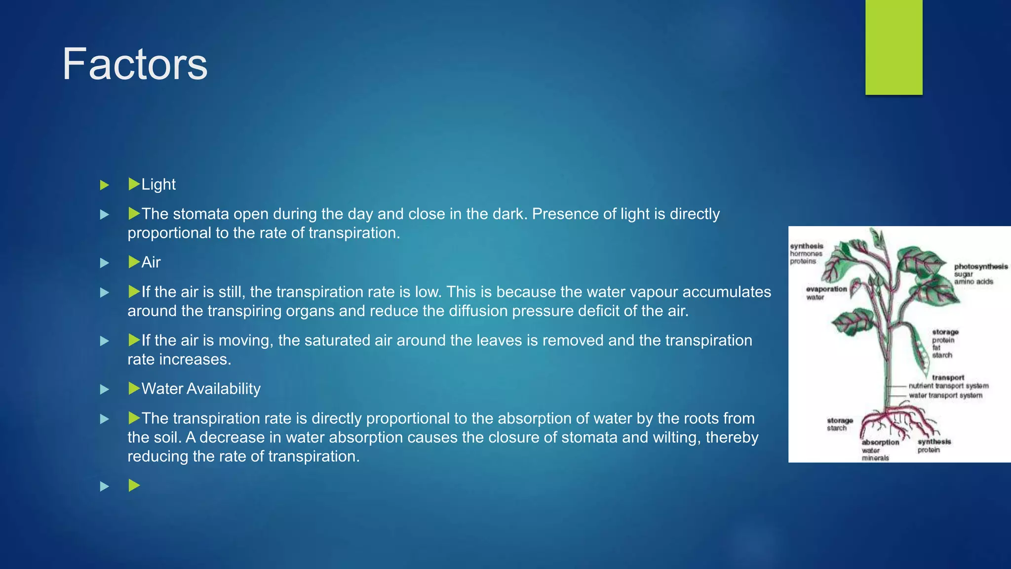 Transpiration in plants | PPTX