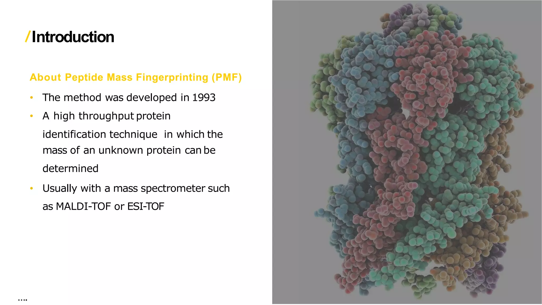 Peptide Mass Fingerprinting | PPTX