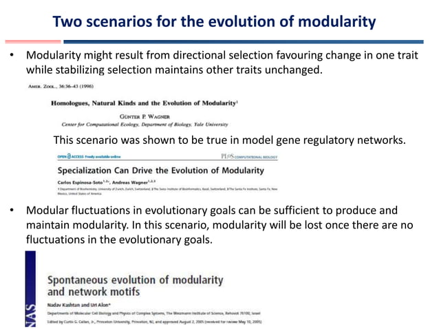Modularity In Metabolic Networks Ppt 1112