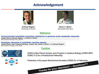 Modularity in metabolic networks | PPT