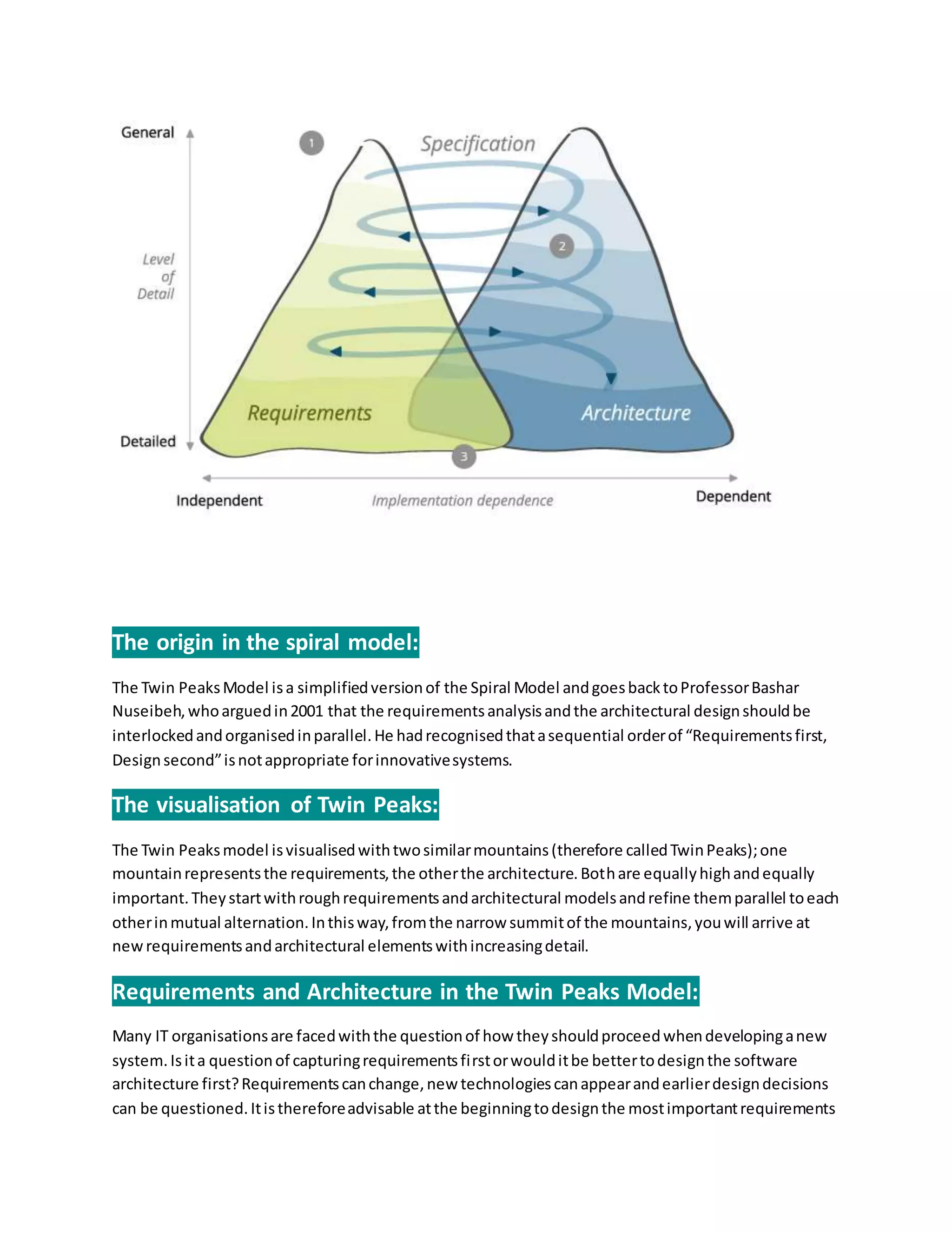 Twin Peak and WinWin Spiral Model | DOCX