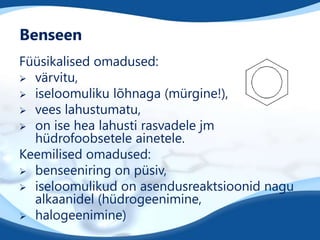 Areenid e aromaatsed süsivesinikud1 | PPT