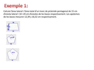 Arees prismes i piràmides | PPTX