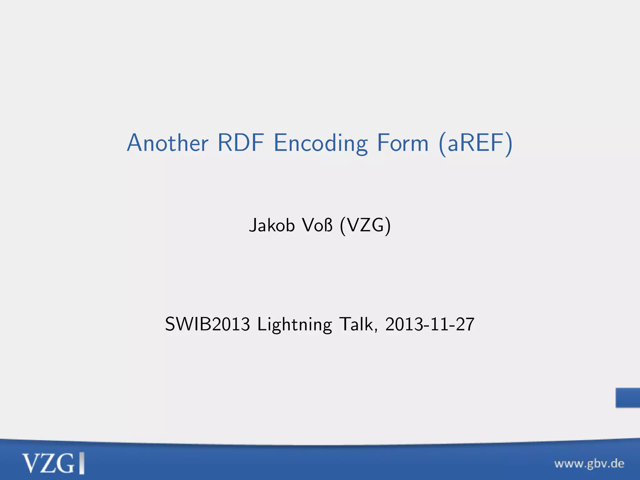 Another RDF Encoding Form | PPT