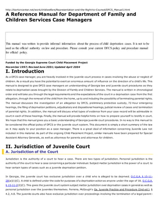 A reference manual for department of family and children services case ...