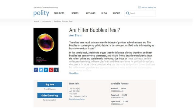 Are Filter Bubbles Real? | PPT