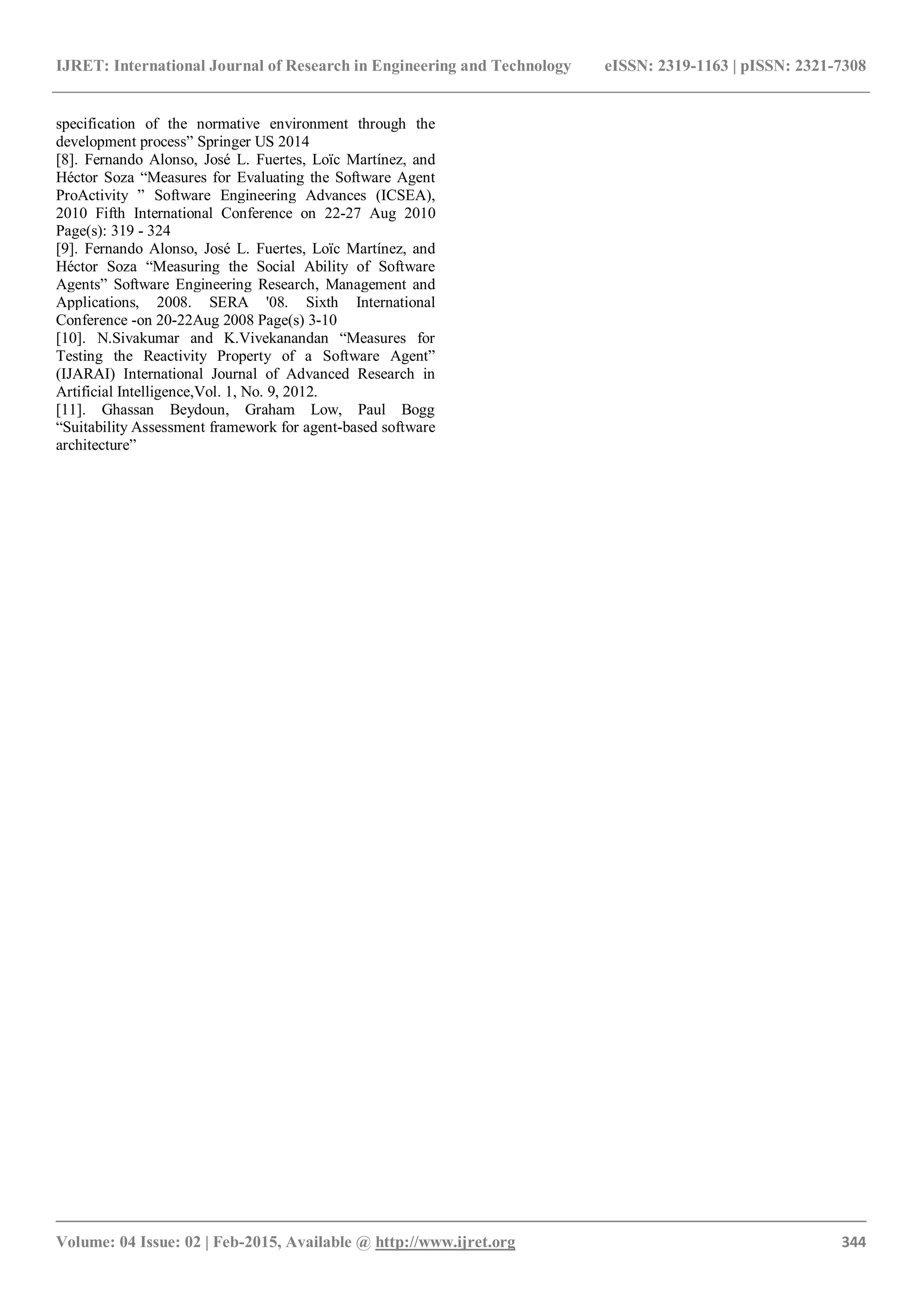 A refined metric suite for a multi agent system | PDF | Computer Software and Applications ...